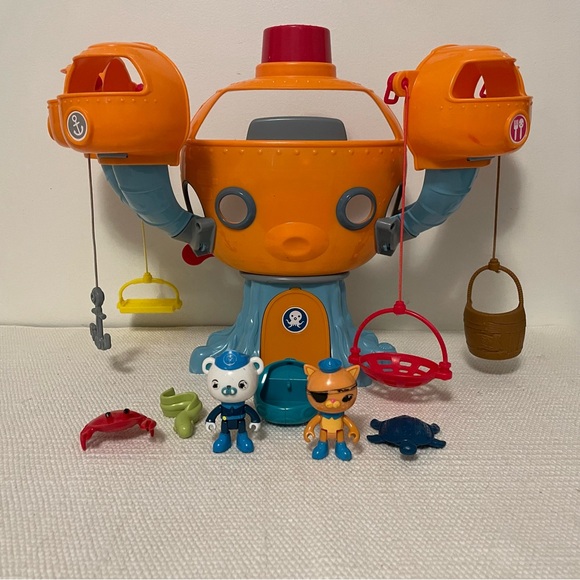 Toys | Octonauts Octopod Light Blue Base Complete Set With Figures And ...